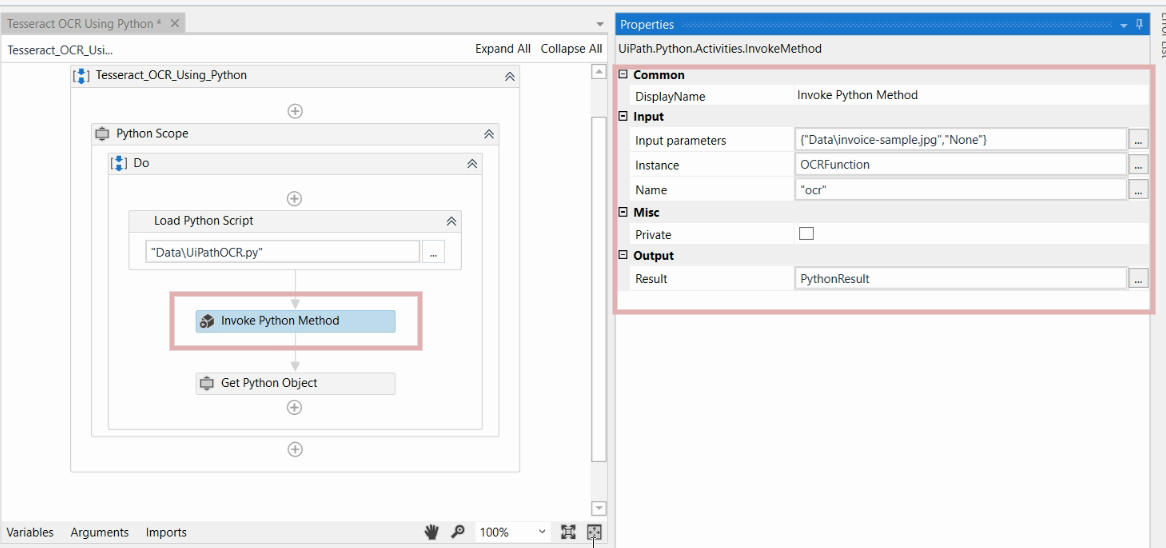 Extract data from PDF file using UiPath and Python - RPABOTS.WORLD